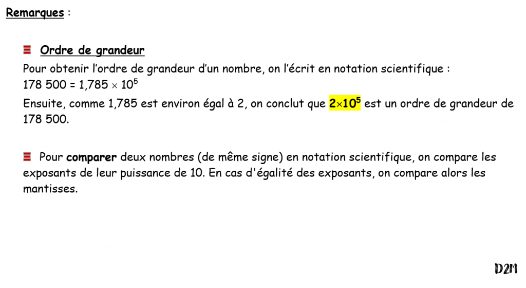 Cours-Notation scientifique (4e) – Automaths